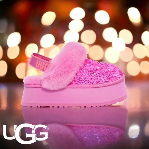 UGG FUNKETTE CHUNKY SEQUIN UNBOXING REVIEW TRY ON HAUL, 56% OFF